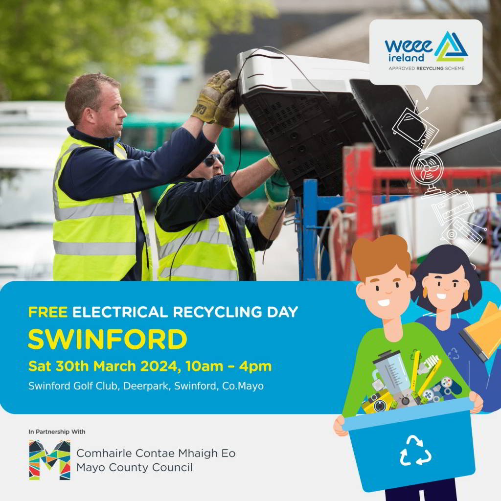WEEE Free Electrical Collection In Swinford 2024 - Swinford Tidy Towns